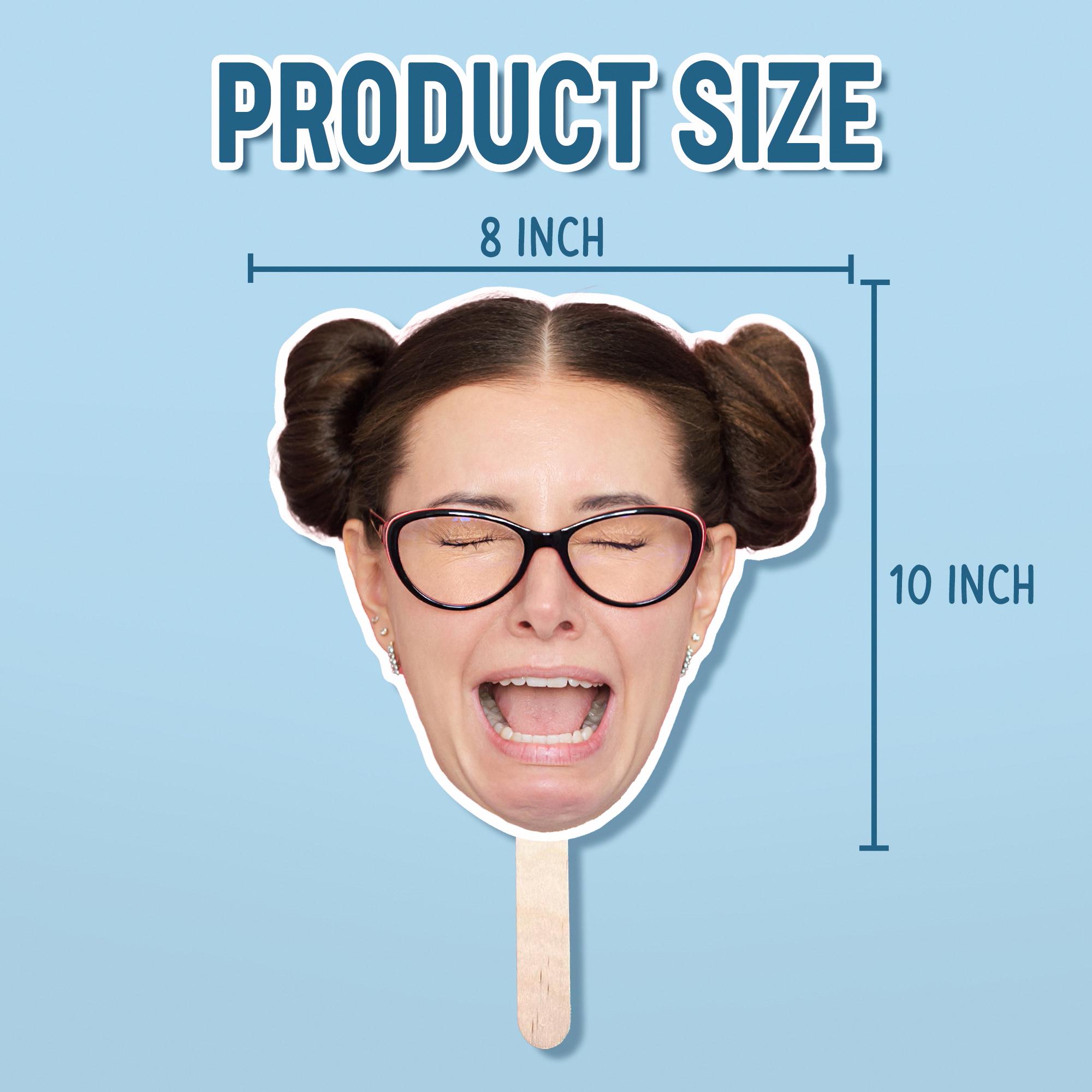 BIG Face on a Stick, Custom Photo Party Prop, Custom Face Cutout, Big ...
