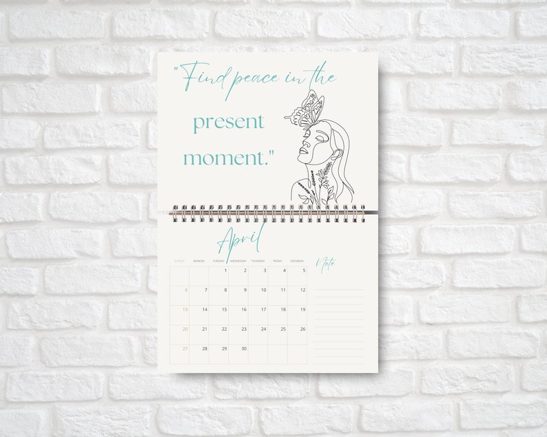 2025 Motivations Phrase Wall Calendar Affirmations Inspirational ...