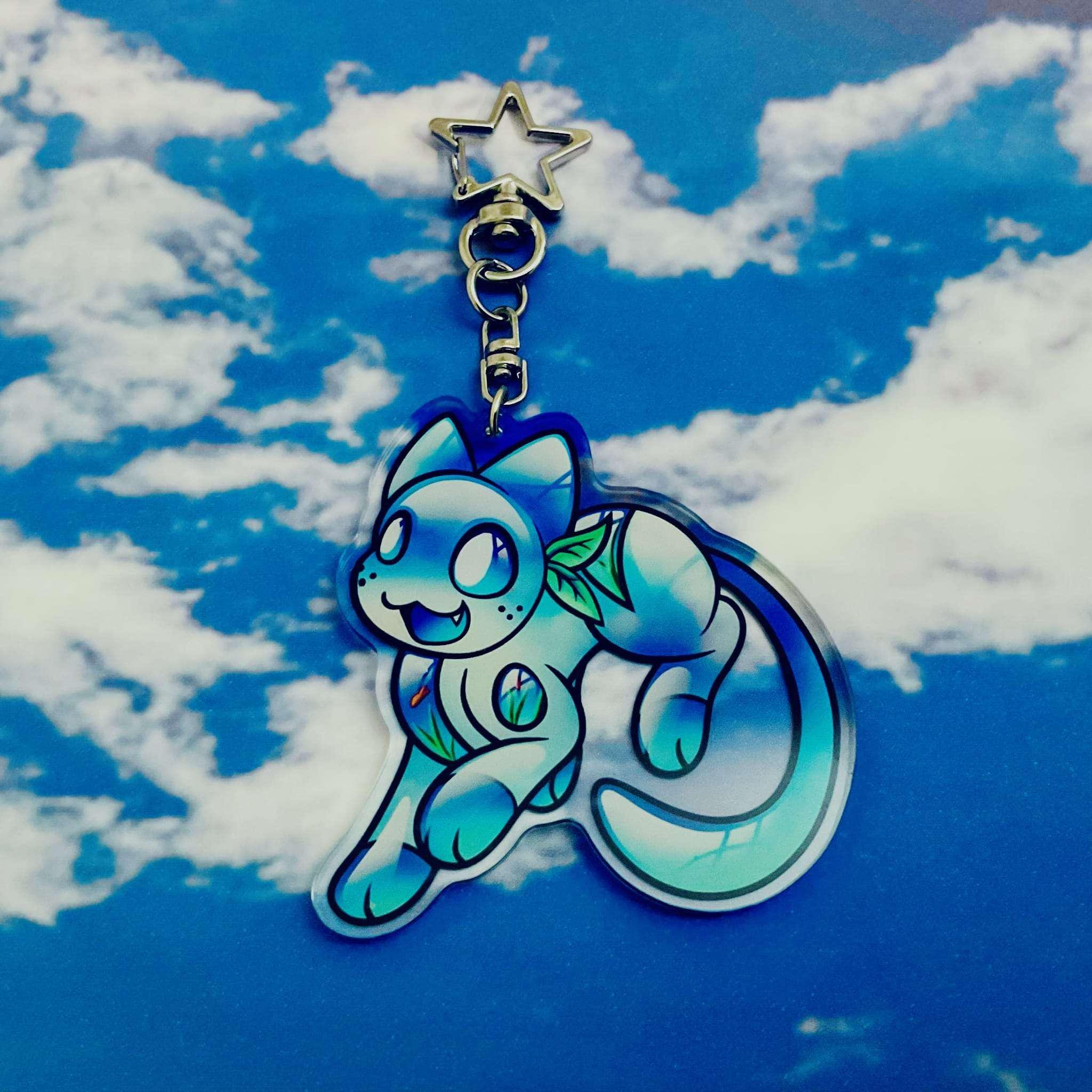 Frutiger Aero Cat - Double Sided Acrylic Keychain - Etsy