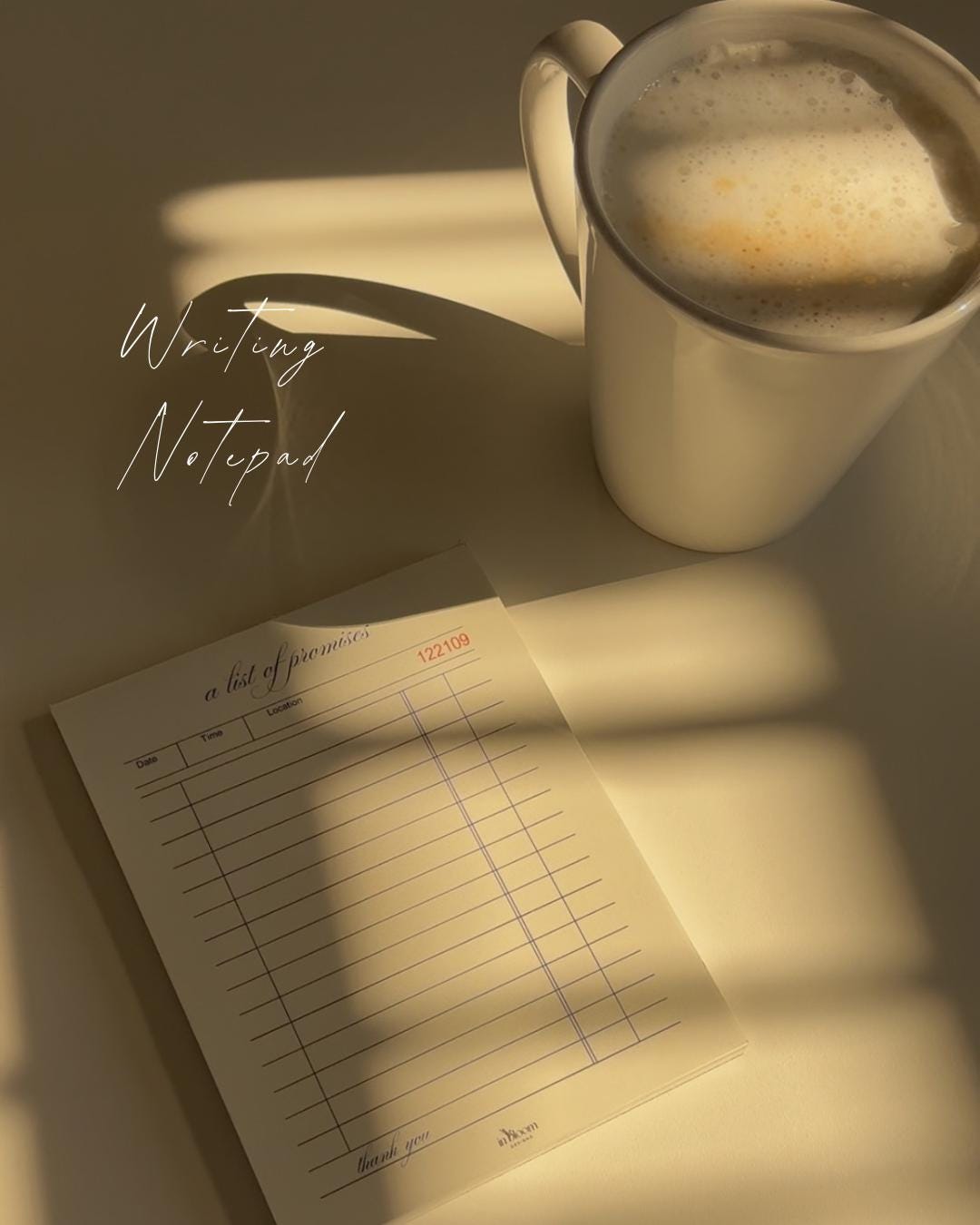 Writing Notepad, Checklist, Block Notepad, Personal Planning Pad ...