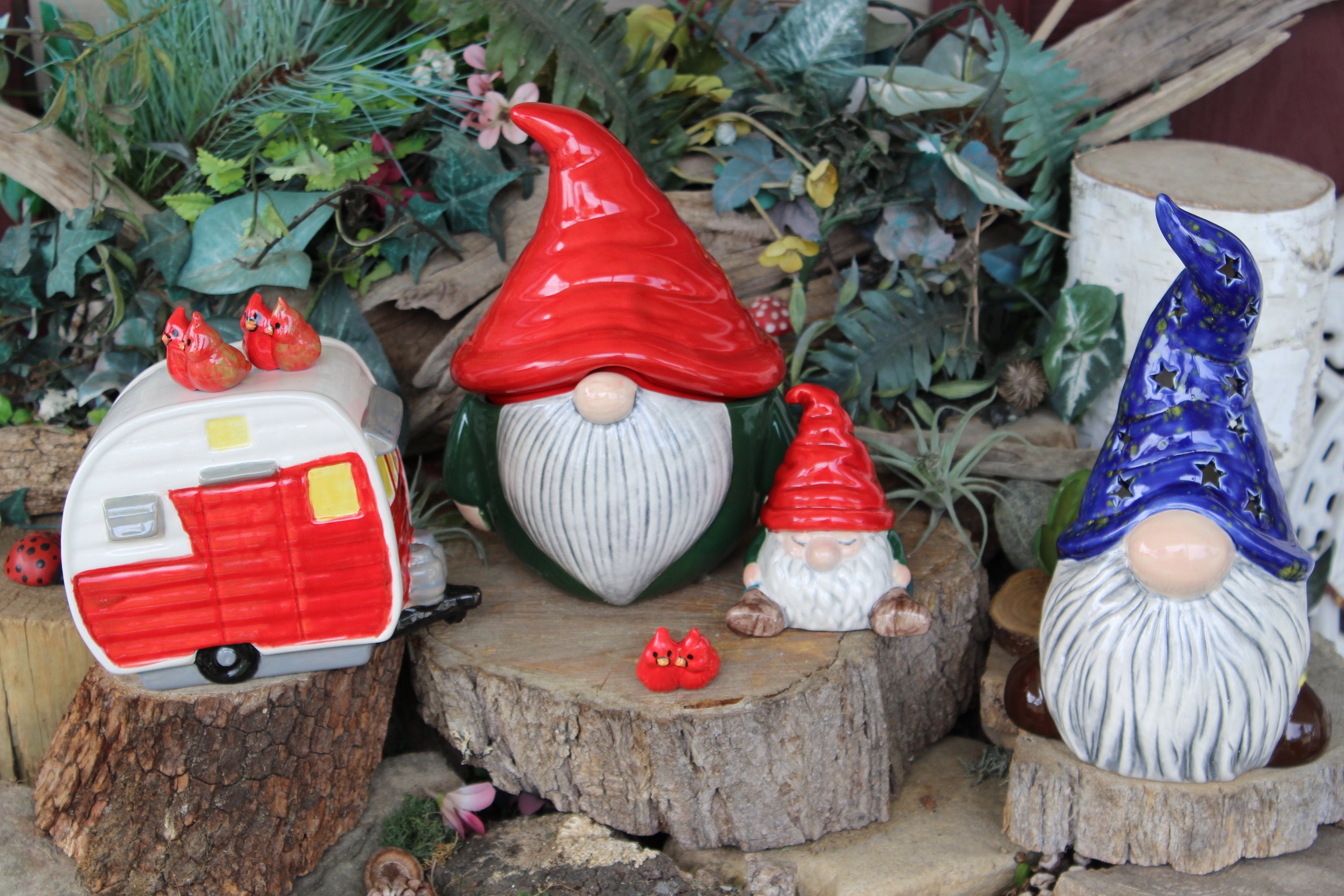 Camper Fairy House Ceramic Skamper Rv Bank Fantasy Fairy Room Decor ...