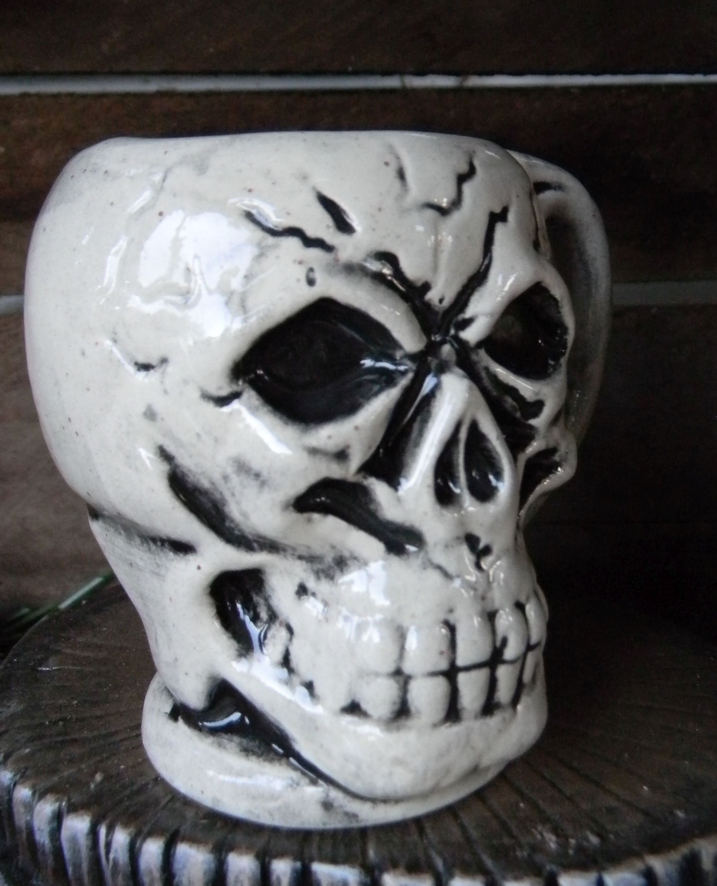 Ceramic skull Mug Cup Coffee Tea Kitchen Vessel skully | Etsy