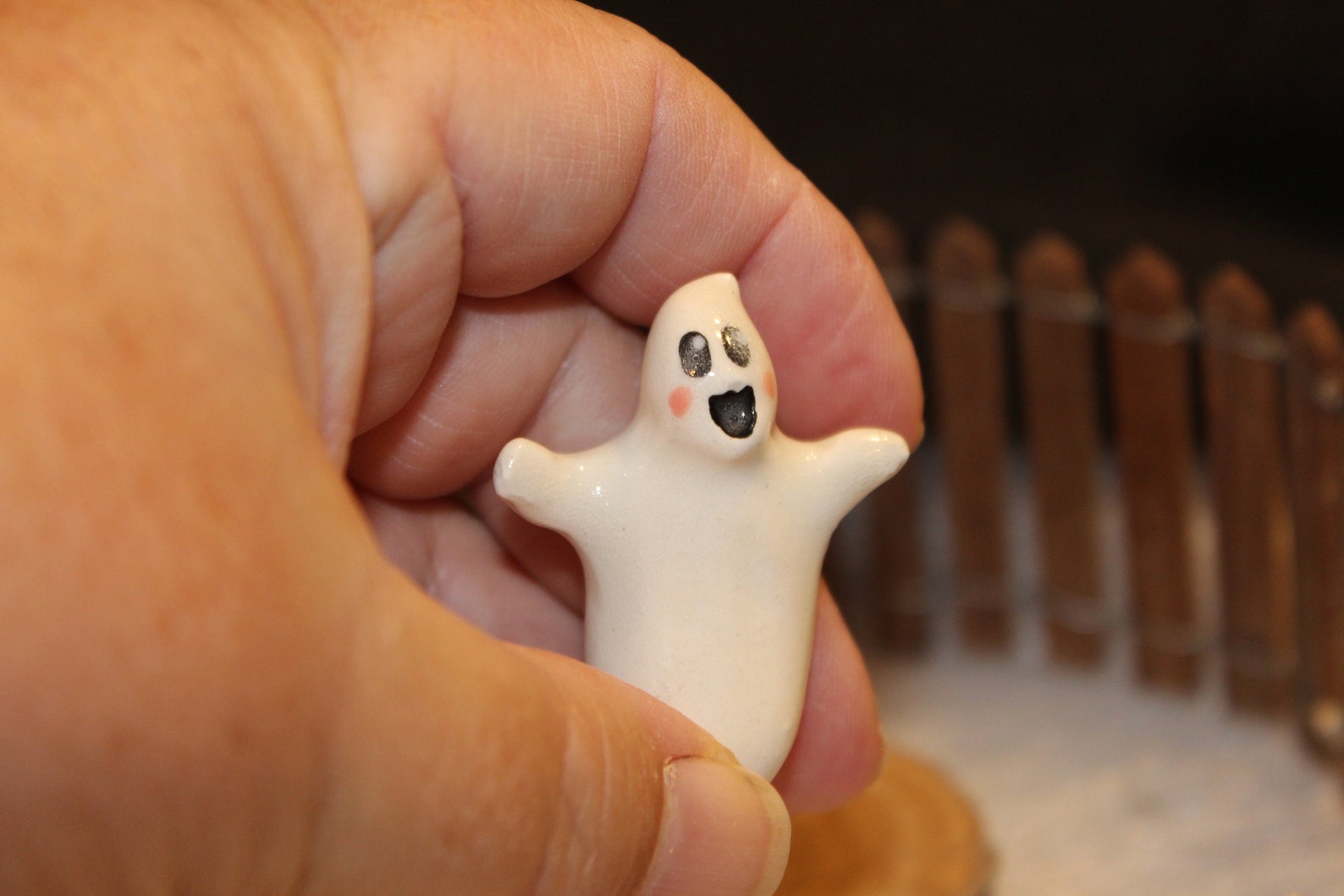 Ceramic Ghost OH MY Its a GHOST Boo Terrarium Miniature - Etsy