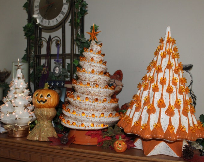 Lava Tree Ceramic Christmas Tree Autumn Fall Halloween Tree - Frozen ...