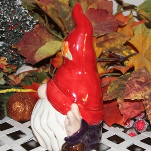Nordic Garden Gnome Hippy Gnome Selfie Sized Groovy Crystal Glazed ...