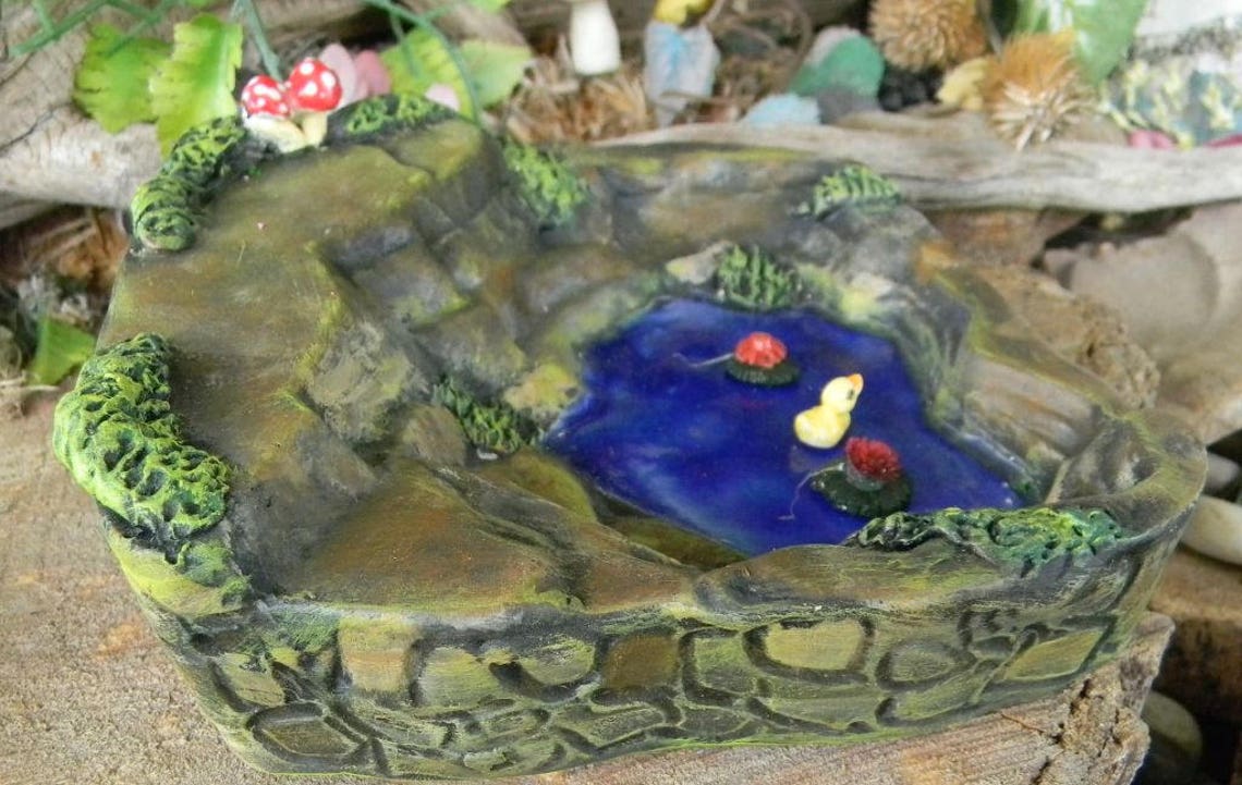 Pond for Your Minitature Gnome or Fairy Gardens River Rock Great of Ook ...