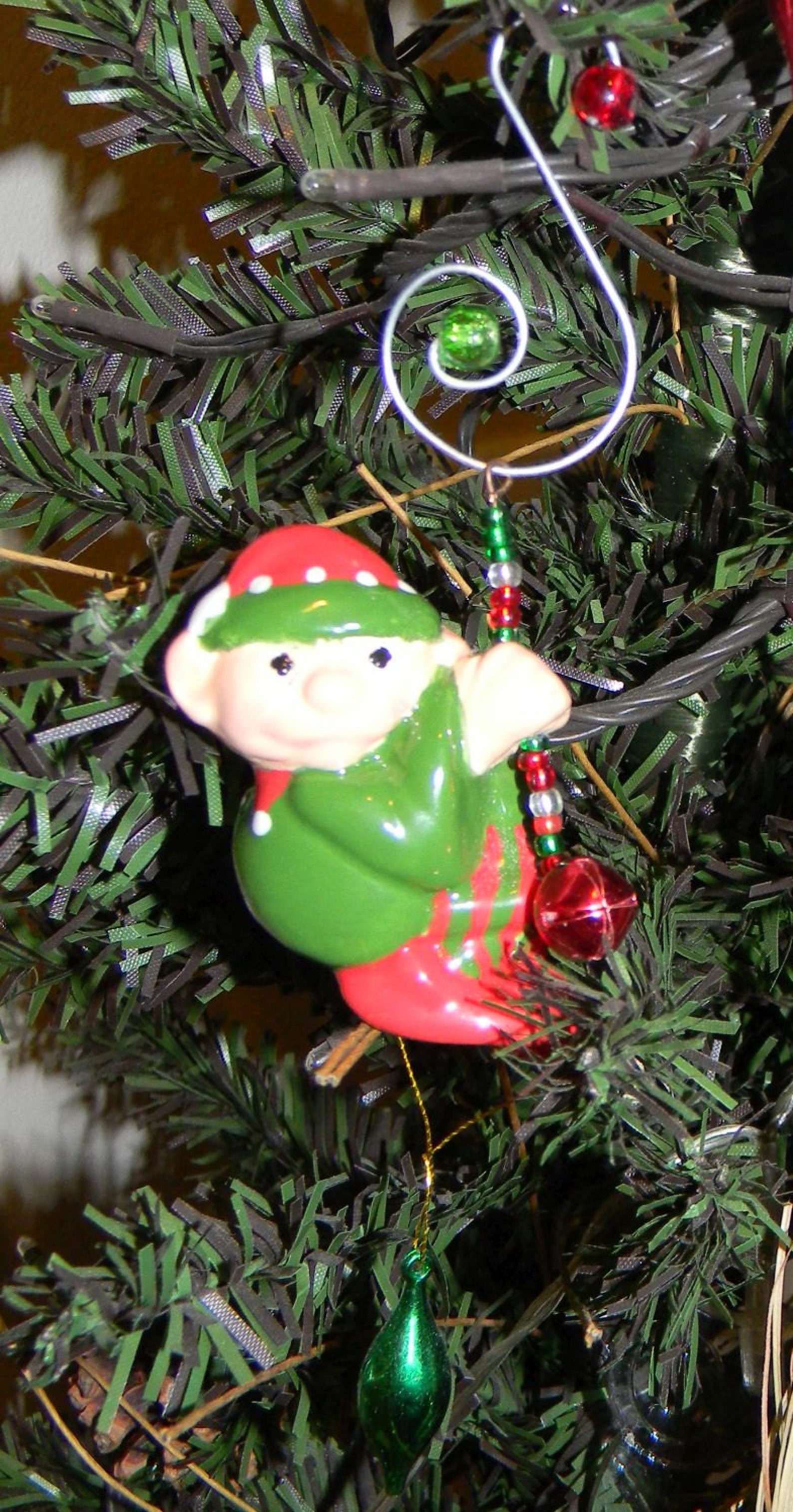 Elf Christmas Ornament Glazed Elf for Your Tree Ornament for - Etsy