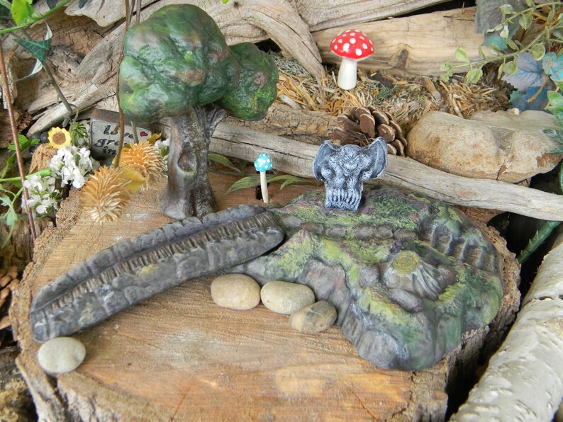 Fairy Garden Miniature Raised Garden With Bridge Gnome | Etsy
