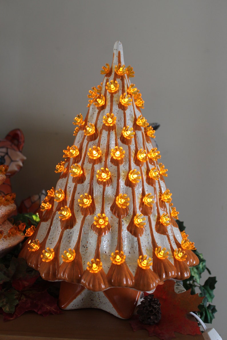 Lava Tree Ceramic Christmas Tree Autumn Fall Halloween Tree - Etsy