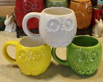 Ceramic OWL Mug Cup Coffee Tea or Decoration Kitchen | Etsy