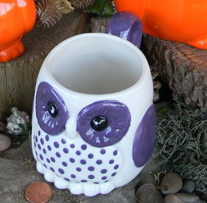 Ceramic OWL Mug Cup Coffee Tea or decoration Kitchen | Etsy