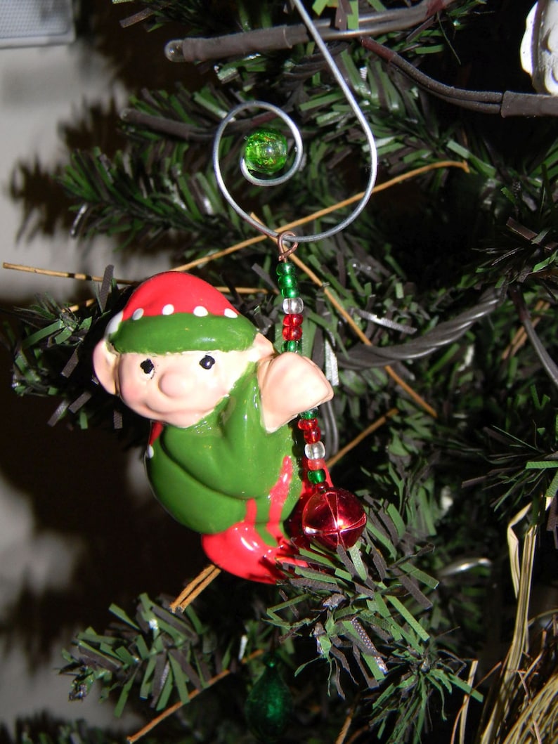 Elf Christmas Ornament Glazed Elf for Your Tree Ornament for - Etsy