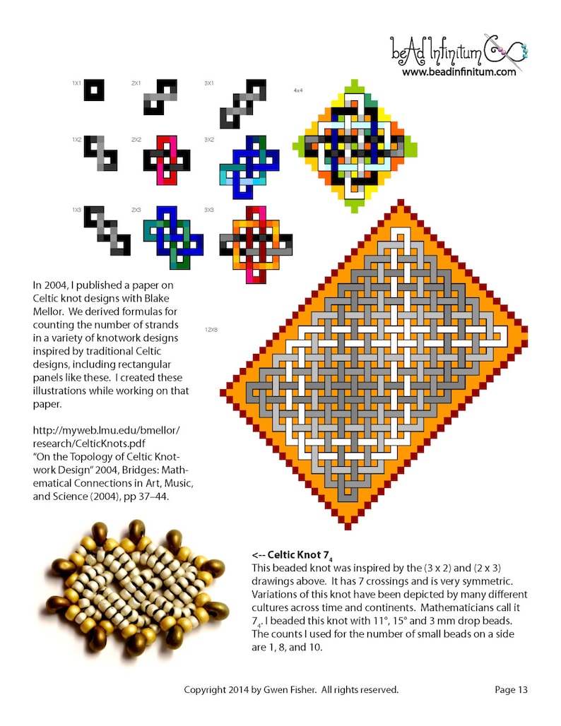 Tutorial Beaded Celtic Knot Earrings and Other Designs With Beaded Rick ...