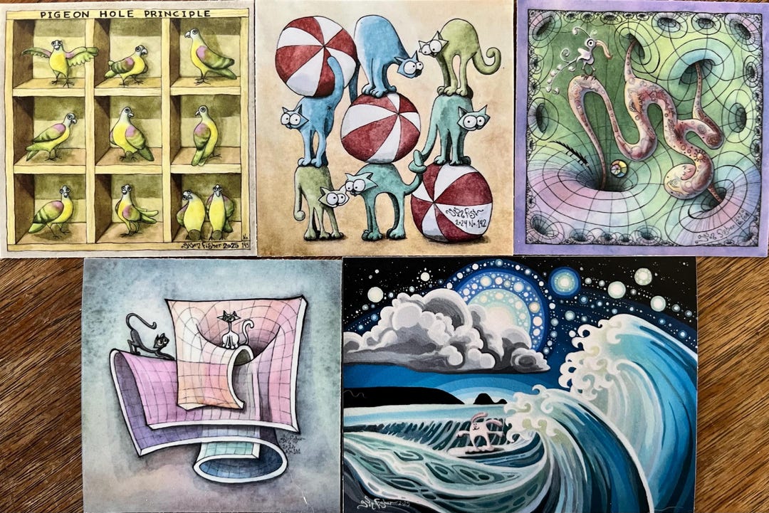 Stickers Math Art Space Art Matrix Black Hole Fractal Collection F - Etsy