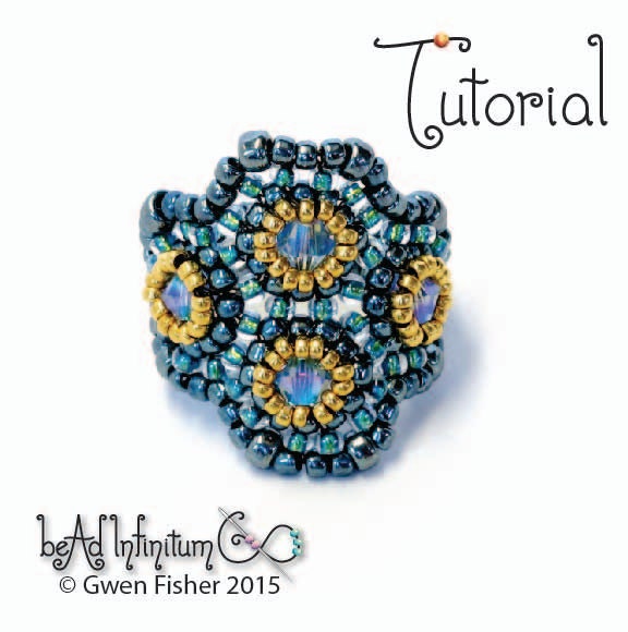 Tutorial Honeycomb Bracelet Ring Beaded Angle Weave With Button Clasp ...
