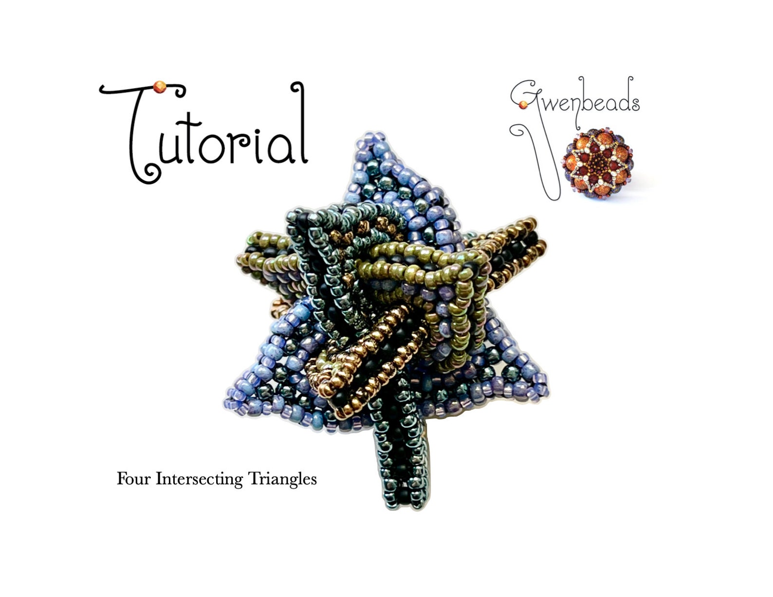 Tutorial Four Intersecting Triangles With Beaded Cubic Right Angle ...
