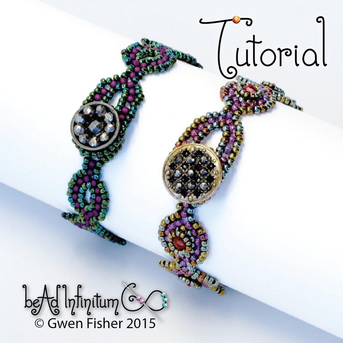 Tutorial Honeycomb Bracelet Ring Beaded Angle Weave With Button Clasp ...