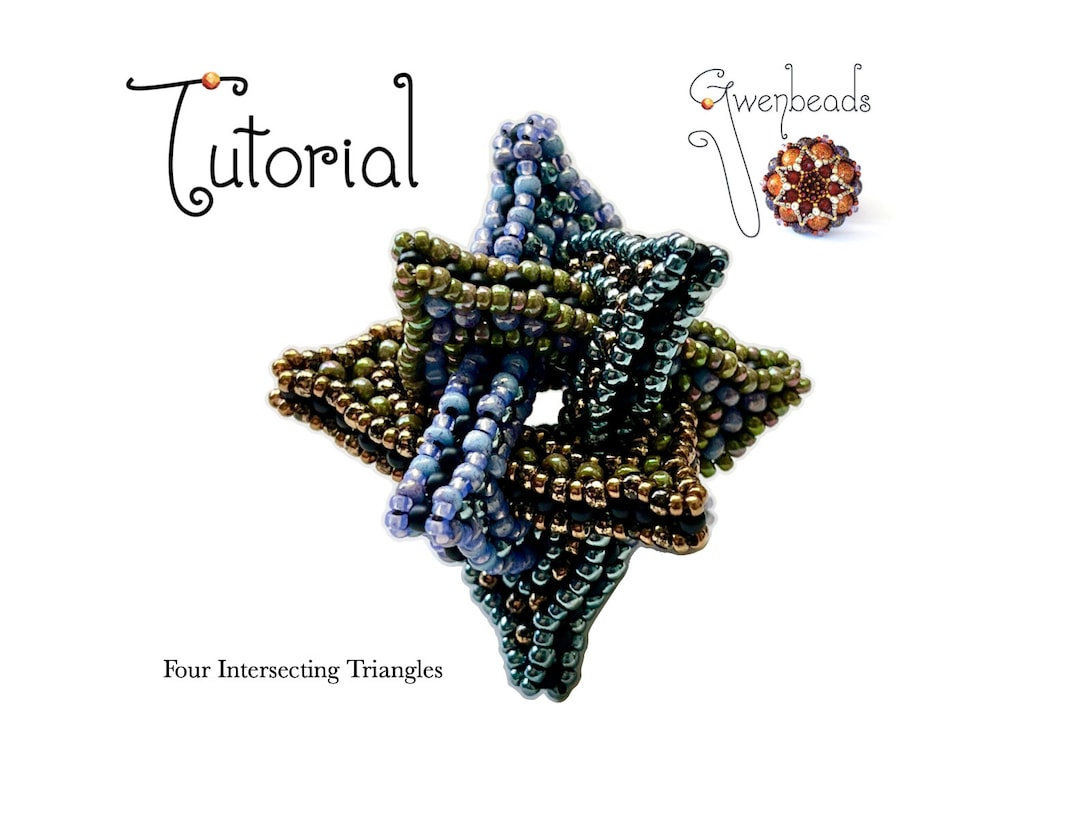 Tutorial Four Intersecting Triangles With Beaded Cubic Right Angle ...