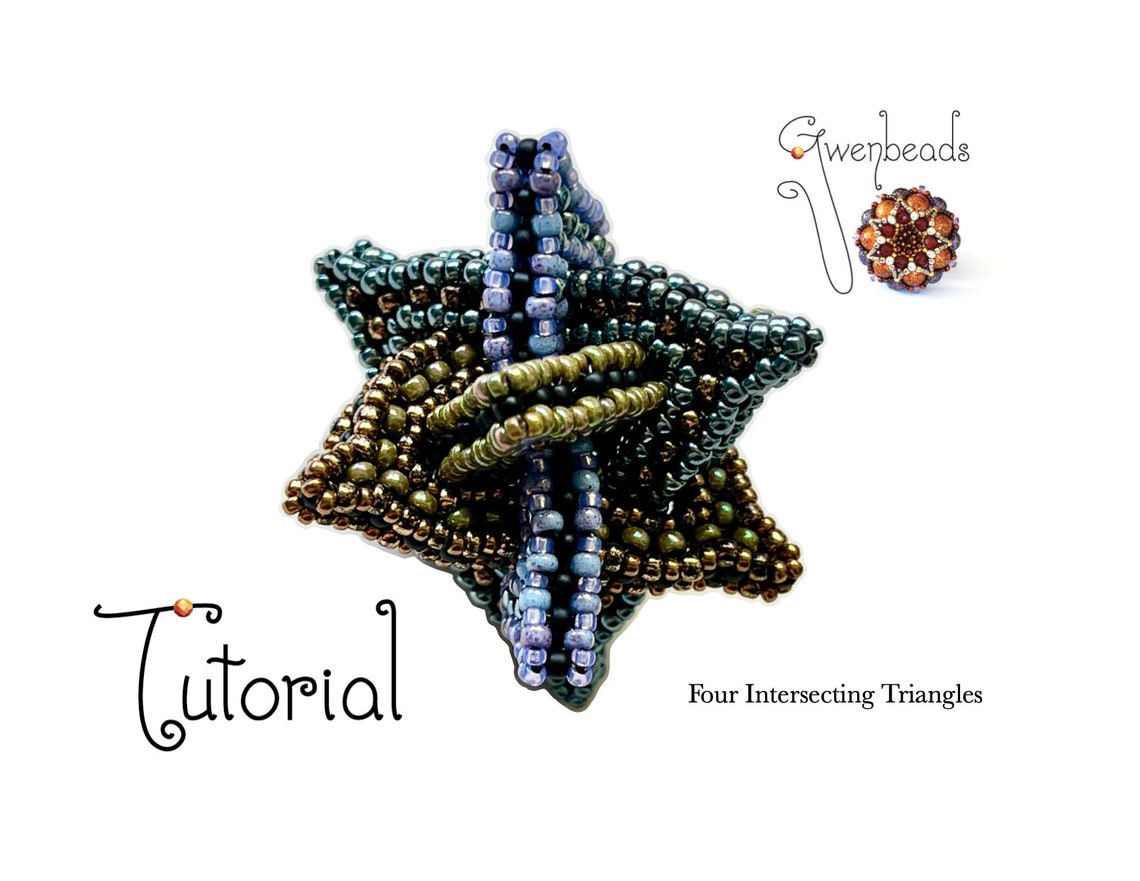Tutorial Four Intersecting Triangles With Beaded Cubic Right Angle ...