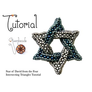 Tutorial Four Intersecting Triangles With Beaded Cubic Right Angle Weave CRAW PRAW Orderly ...