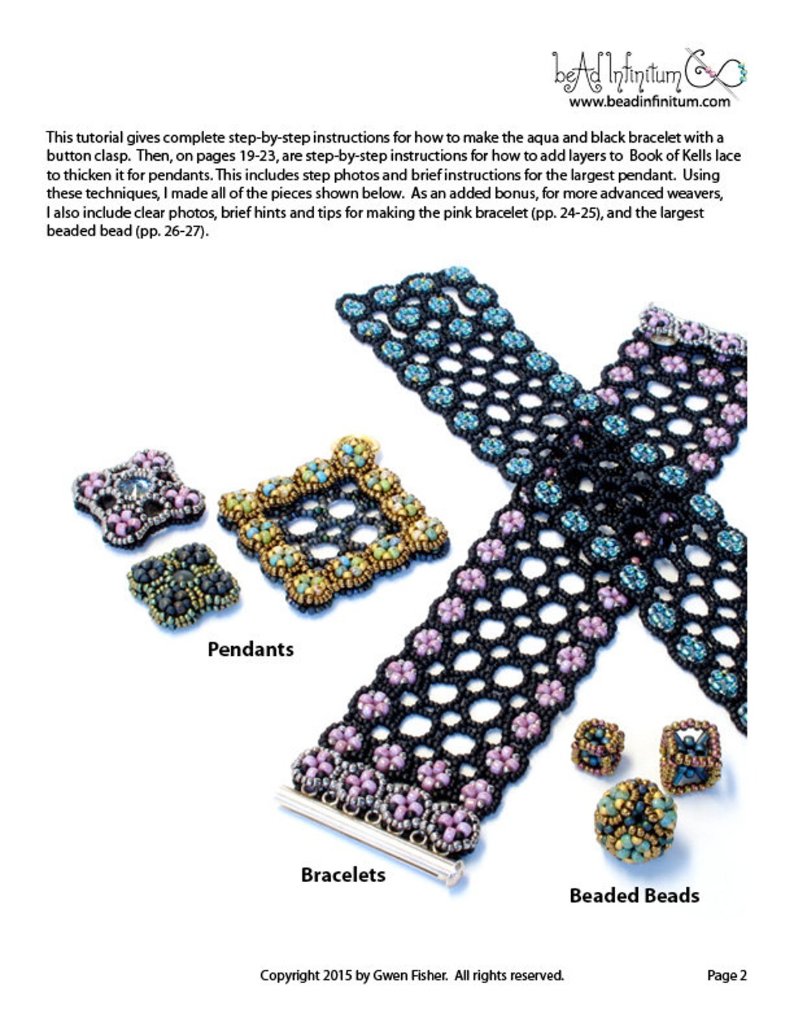 Tutorial Book of Kells Bracelet Beaded Angle Weave With Button Clasp - Etsy