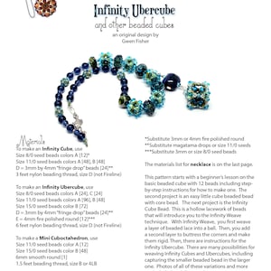 Tutorial Collection Infinity Beaded Beads Dodecahedron, Donut and Prisms and MORE - Etsy
