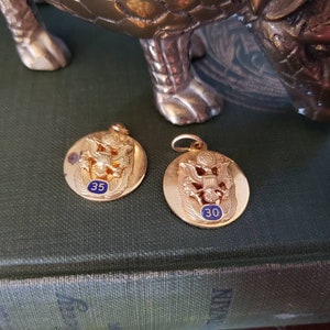 Vintage Army Years of Service Pendants - 30 Year - 35 Year - United ...
