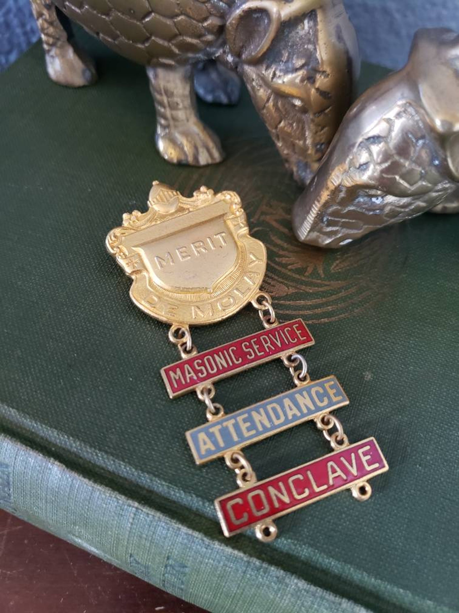 Vintage Masonic Award Medal Bars Merit de Molay Knights | Etsy