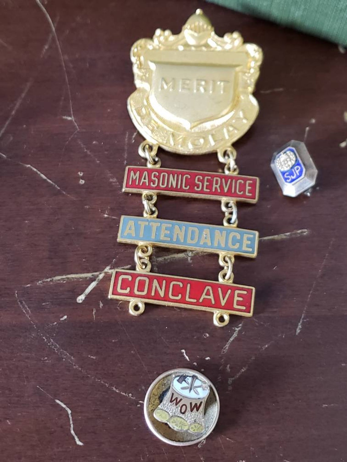 Vintage Masonic Award Medal Bars Merit de Molay Knights | Etsy