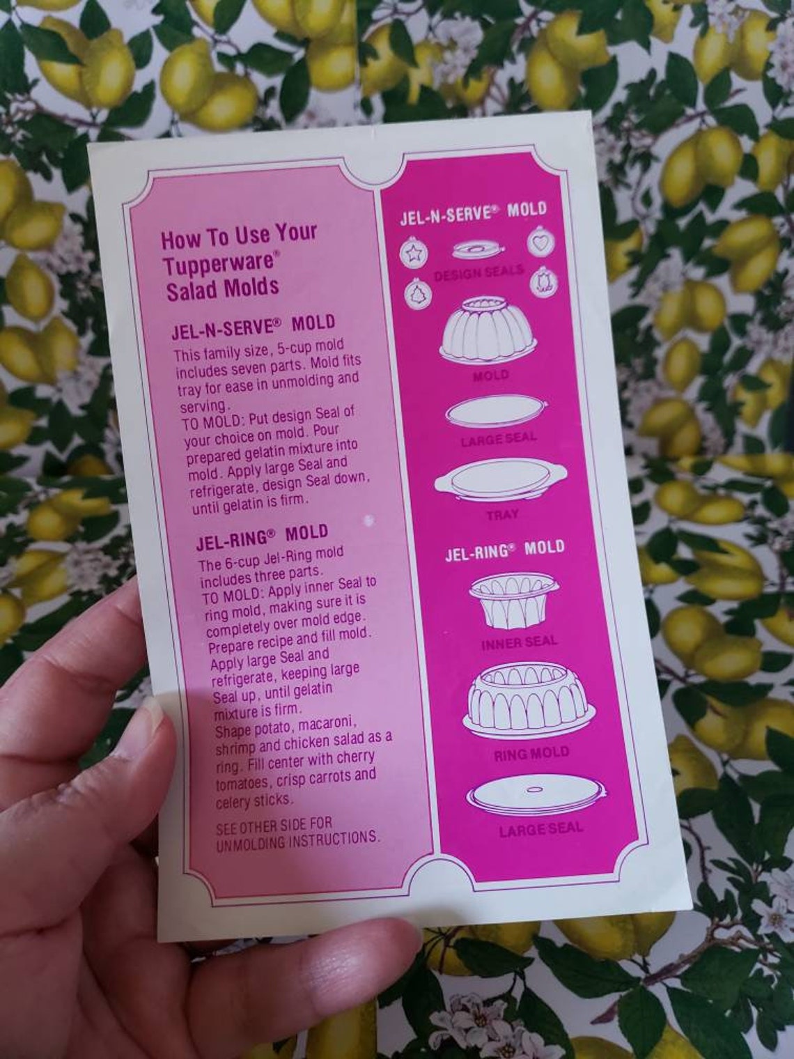 Vintage Tupperware Guide 1978 How To Use Your Tupperware | Etsy