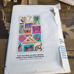 Vintage USPS Stamp Collecting Kit Birds and Butterflies | Etsy