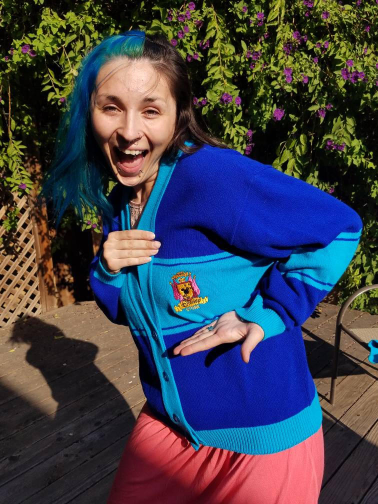 Vintage Uniform - the Disney Store Cast Member Costume Cardigan - Etsy