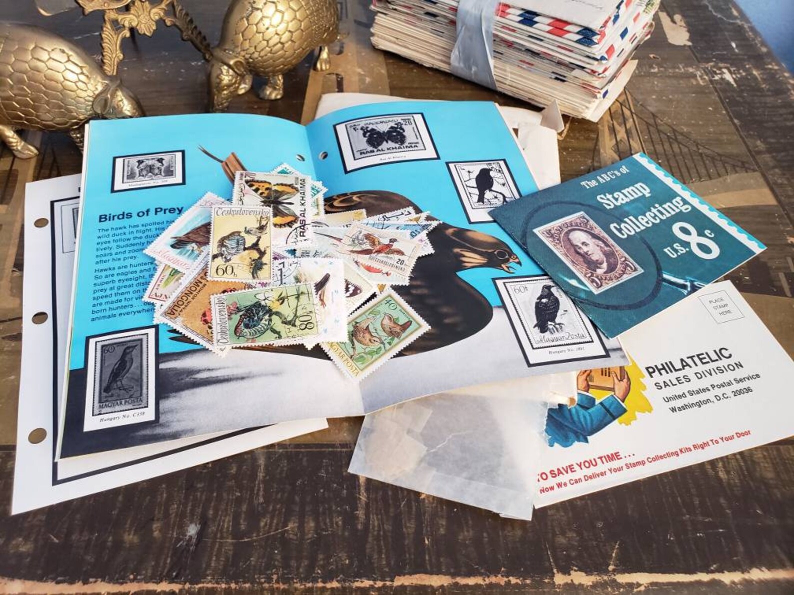 Vintage USPS Stamp Collecting Kit Birds and Butterflies | Etsy