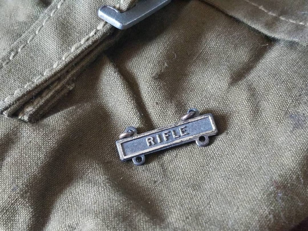 Vintage Rifle Military Bar - US Army - Sharpshooter Badge - Sterling ...