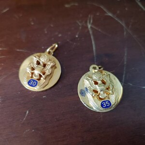 Vintage Army Years of Service Pendants - 30 Year - 35 Year - United ...