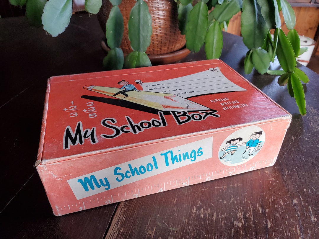 Vintage Pencil Box - My School Box - Pledge of Allegiance - National ...