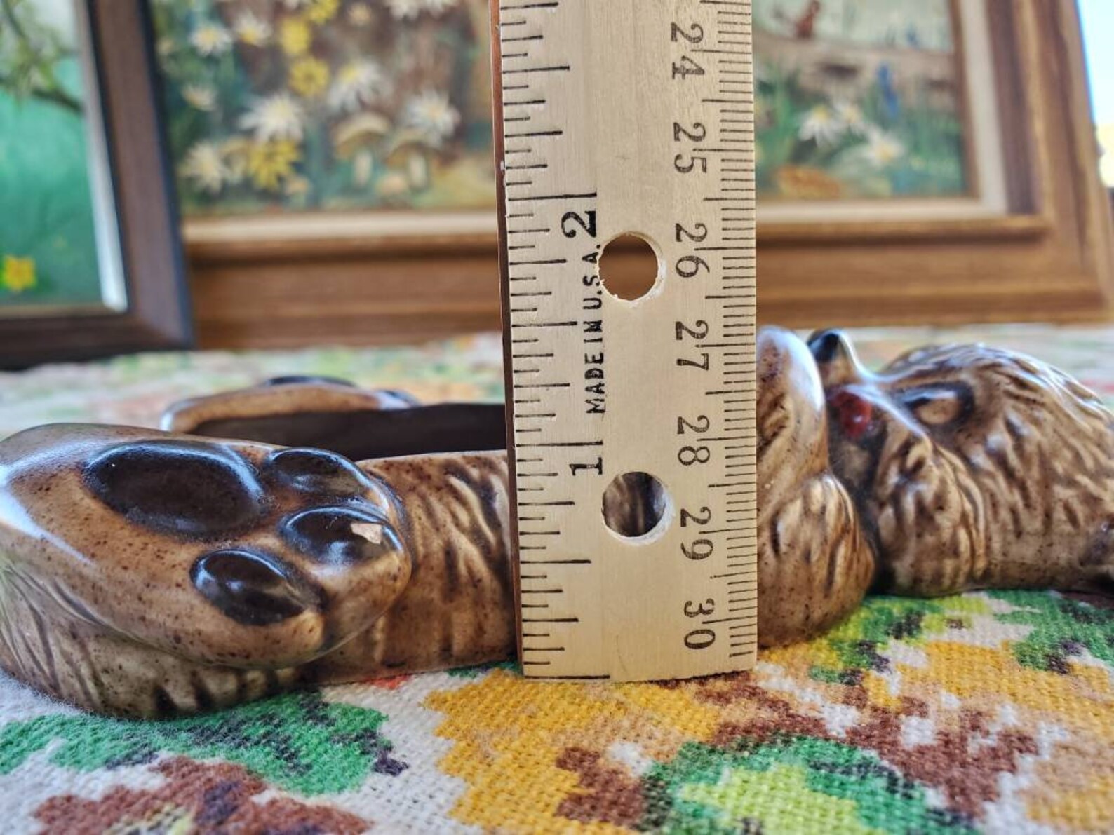 Vintage Teddy Bear Spoon Rest Brown Bear Cub Cutesy Kitsch | Etsy