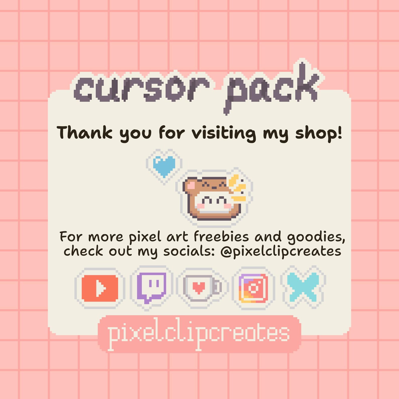 Cosy Bear Cursor Pack - Hand Drawn Mouse Cursors for Windows (digital ...