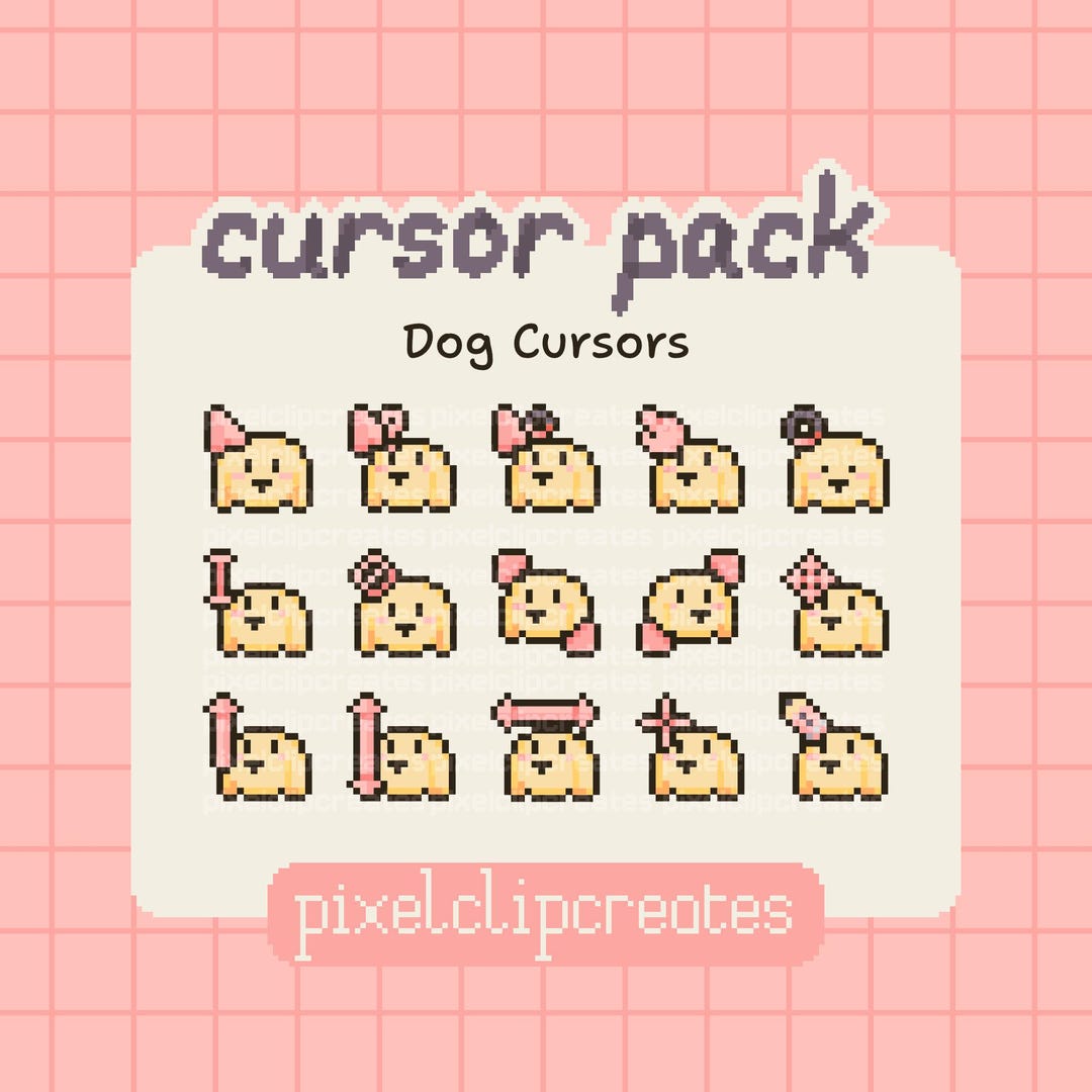 Dog Cursor Pack - Cute Mouse Cursors for Windows (digital Download) - Etsy