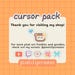 Bear Cursor Pack - Hand Drawn Mouse Cursors for Windows (digital ...