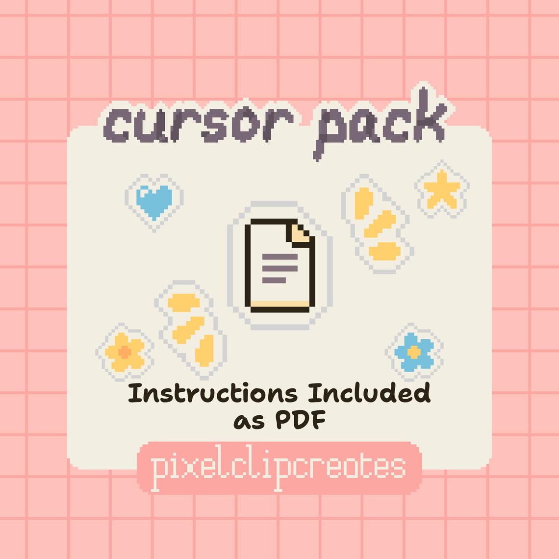 Cosy Bear Cursor Pack - Hand Drawn Mouse Cursors for Windows (digital ...