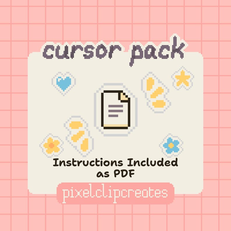 Cosy Bear Cursor Pack - Cute Mouse Cursors for Windows (digital ...