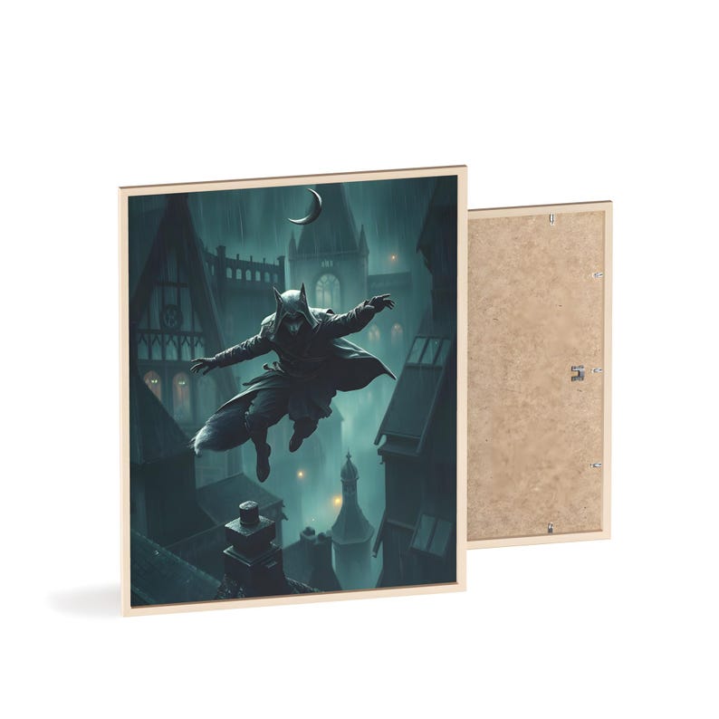 Fox Thief Posters, 5 Types of Rogue Foxes With Wooden Frame, Sneaky ...