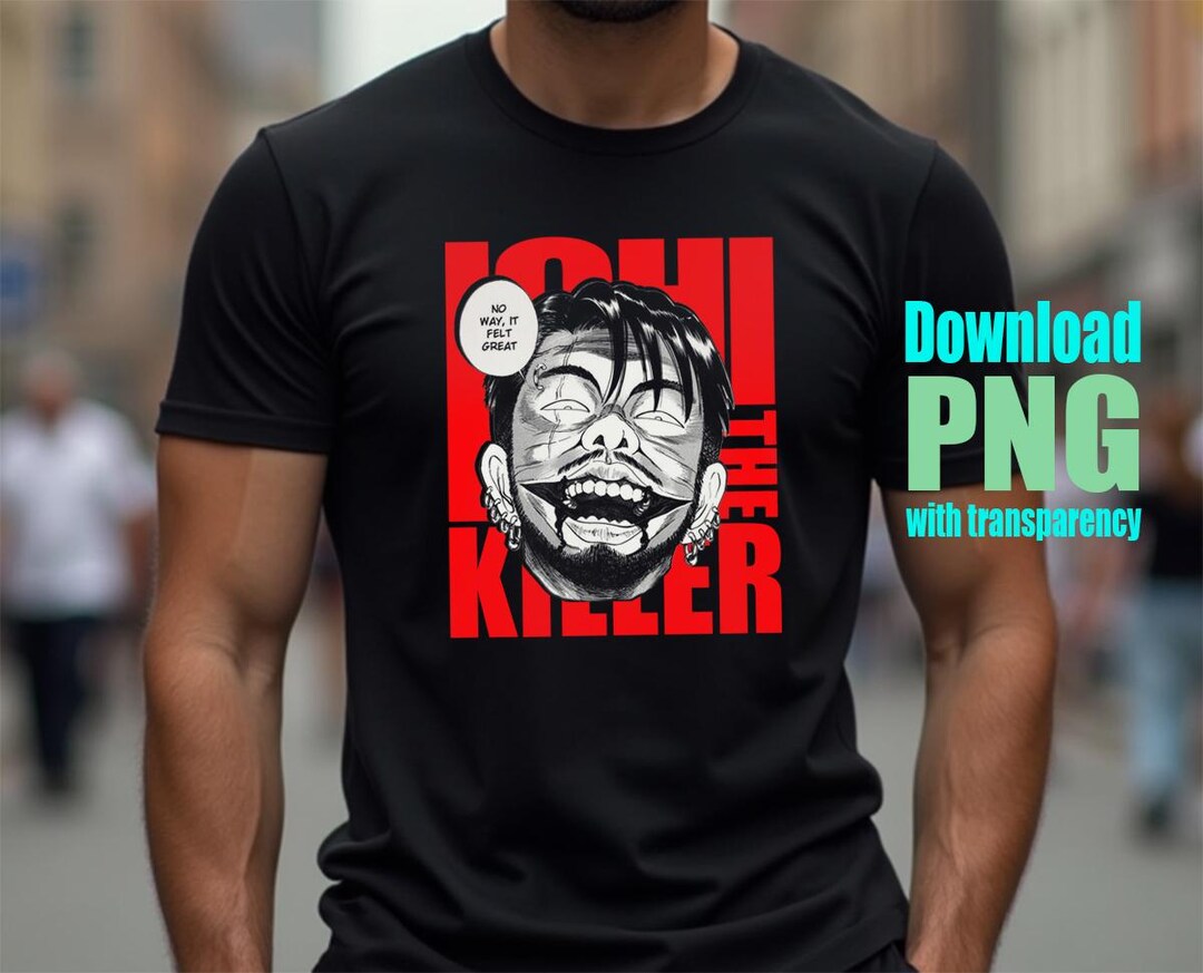 Ichi the Killer Digital Art for T-shirt PNG With Transparency - Etsy