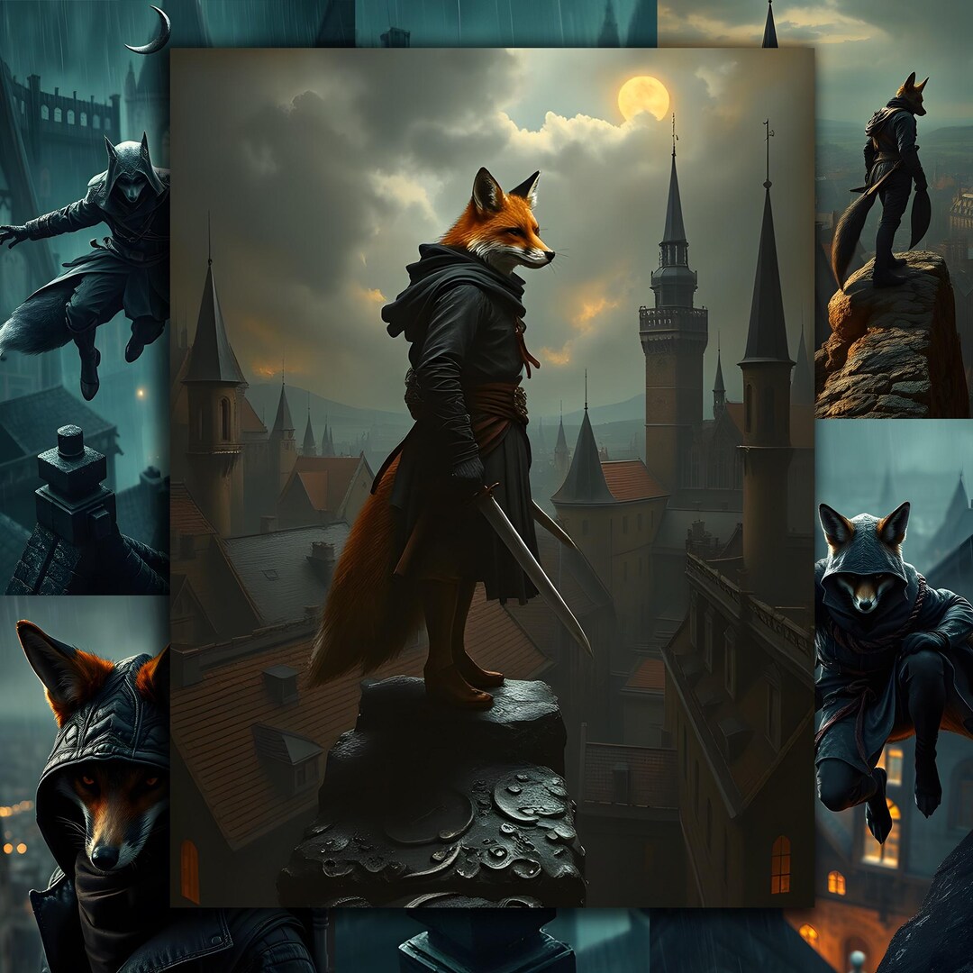 Vertical Posters, Rogue Fox Collection, Matte Finish, 5 Type of Posters ...