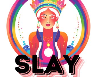 Slay Queen Sticker, Sticker, Slay Queen, Stickers, Gift for Her - Etsy