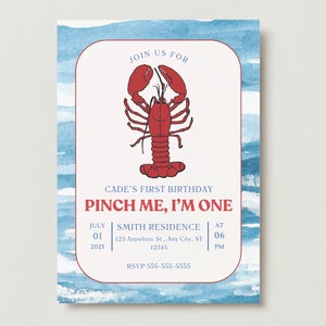 Pinch Me Im ONE First Birthday Invitation Customizable Birthday ...