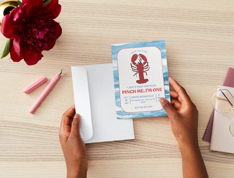 Pinch Me Im ONE First Birthday Invitation Customizable Birthday ...