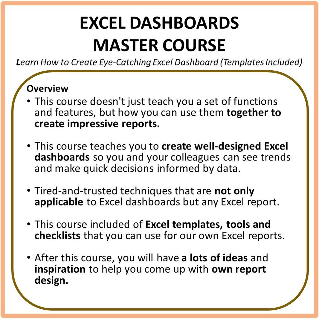 Excel Dashboards Master Course Create Eye-catching Excel Dashboard - Etsy