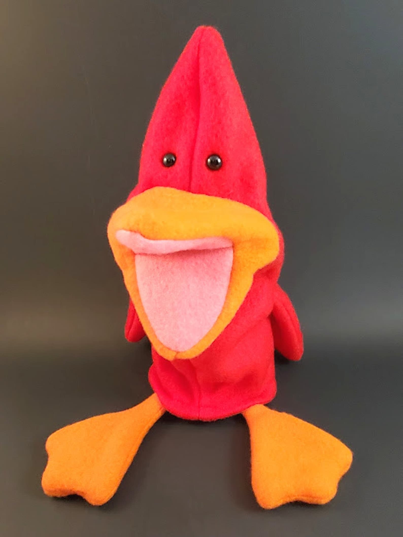 Red Gwak Puppet - Etsy